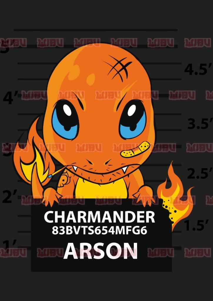 Áo thun Wibu Pokemon Charmander