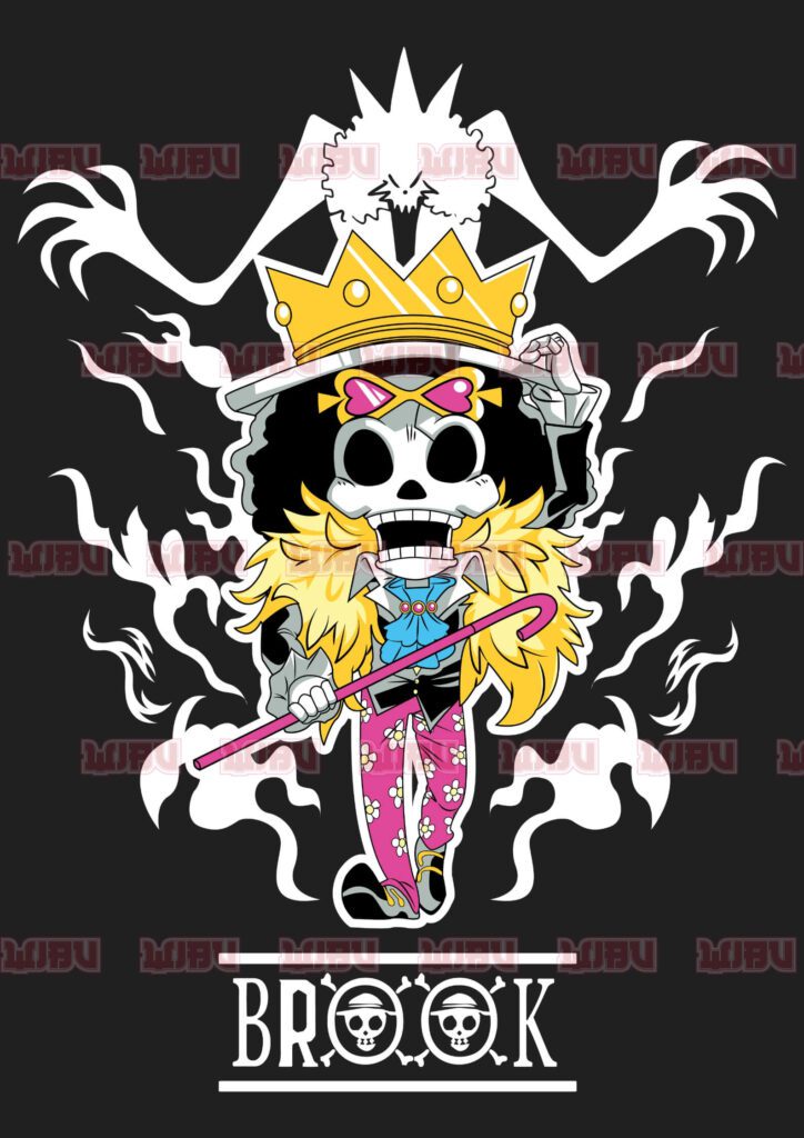 Áo thun Wibu One Piece Brook Mini