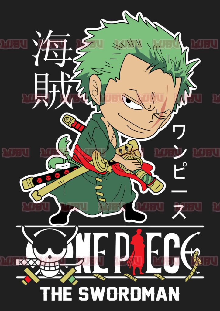 Áo thun Wibu One Piece Zoro Mini