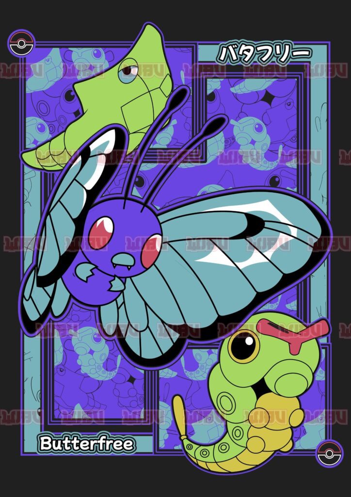 Áo thun Wibu Pokemon Butterfree