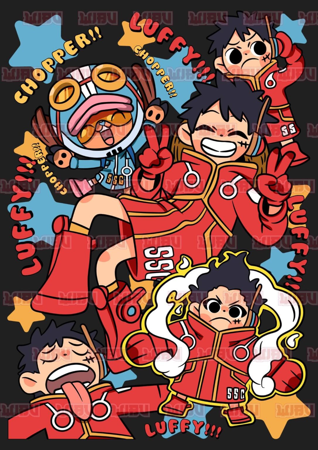 Áo thun Wibu One Piece Monkey D.Luffy Mini